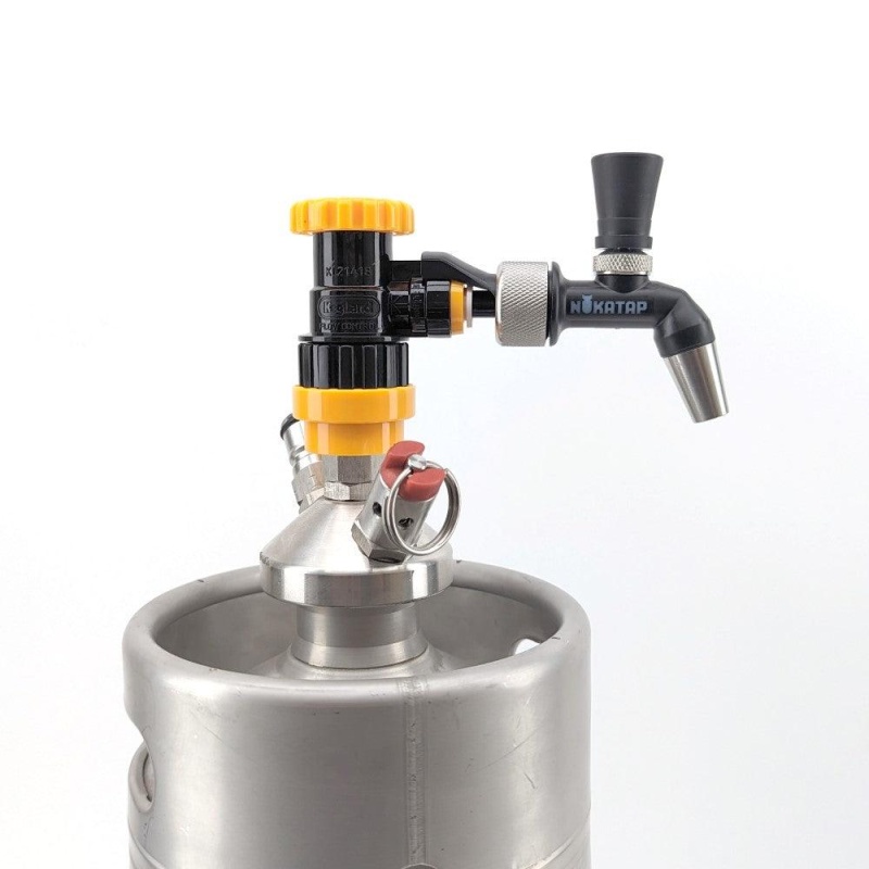 Nukatap® Mini Beer Faucet Assembly Kit | Flow Control Ball Lock Quick ...