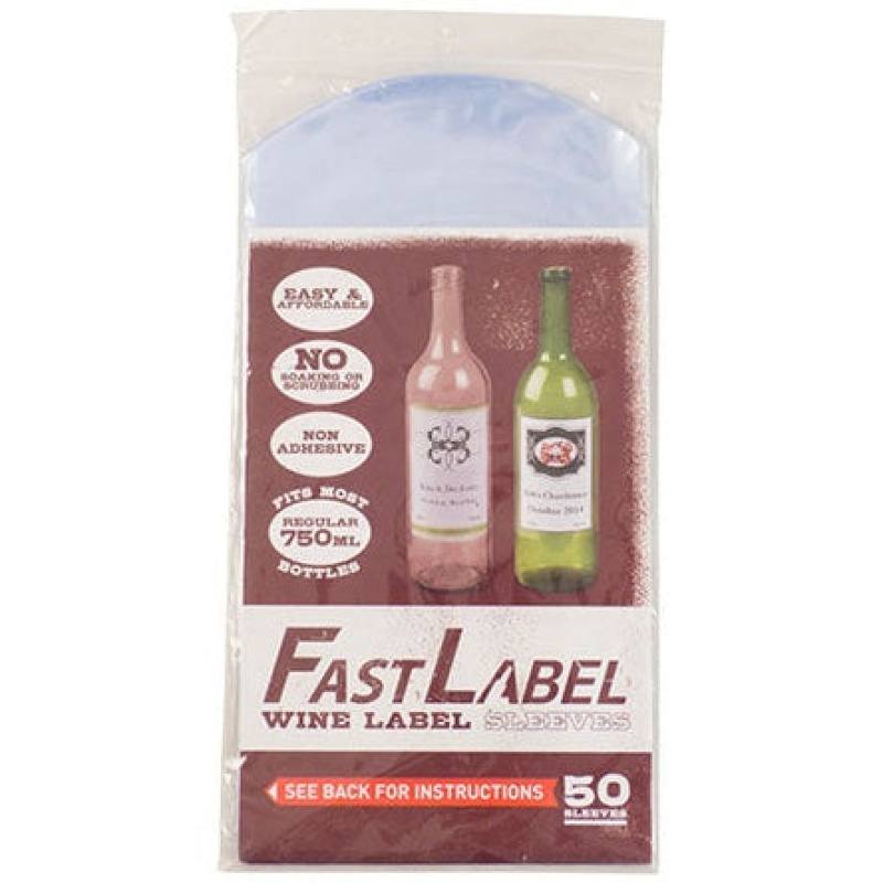 Fastlabel 22Oz Beer And 750Ml Wine Bottle Label Sleeves