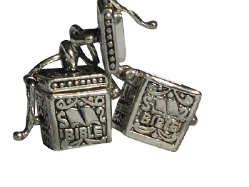 Bible Prayer Box Charms Pendants