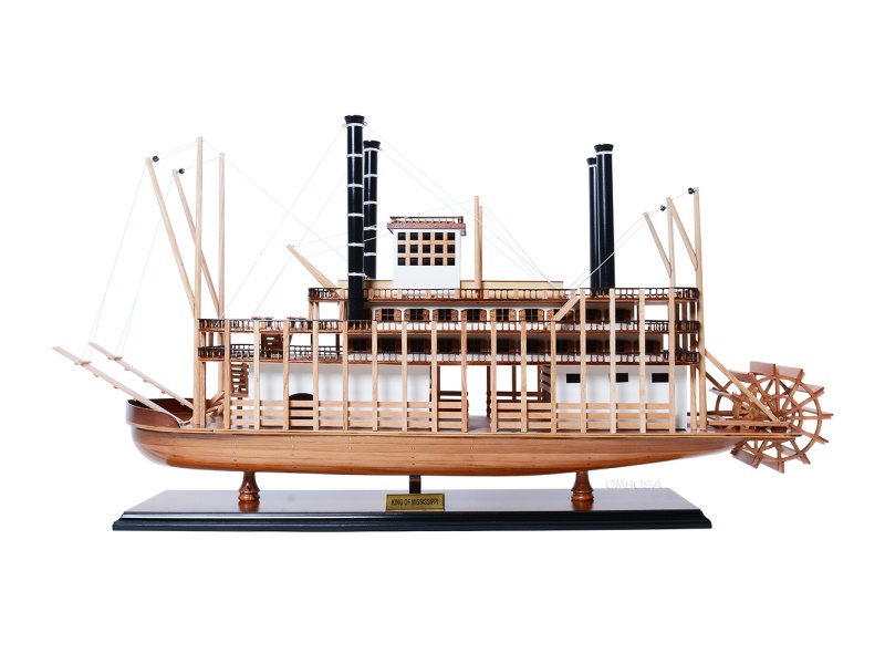 King of Mississippi Paddlewheel Steamboat Model