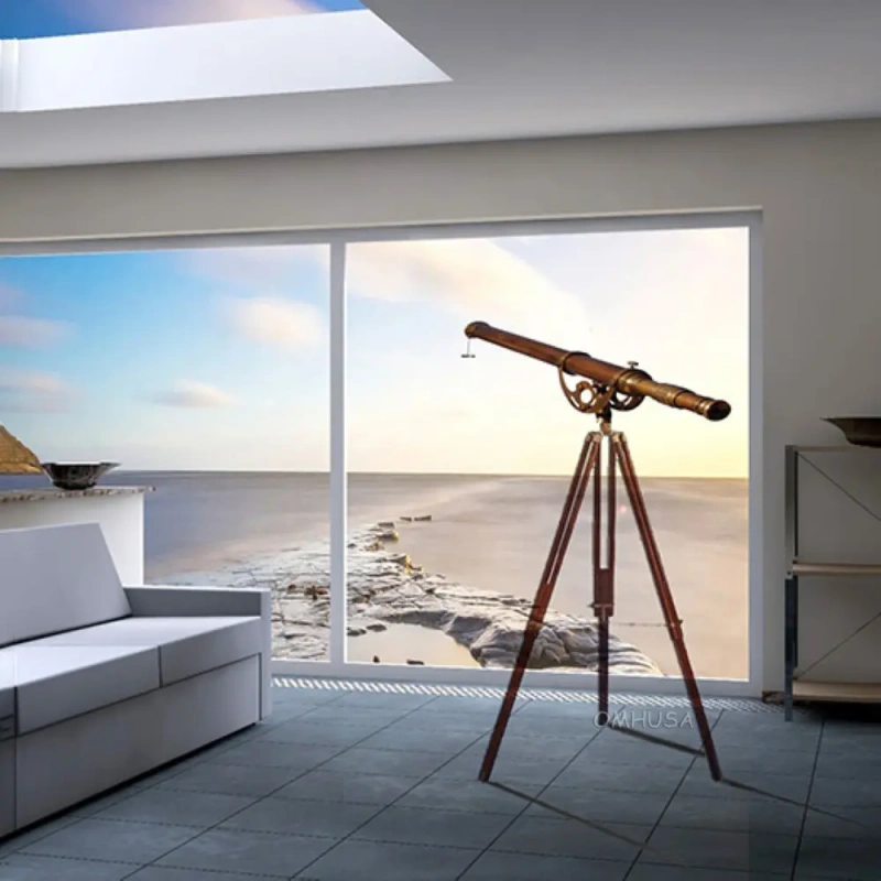 Telescope with Stand - 40 Inch Antique Brass Finish Harbour Master ...