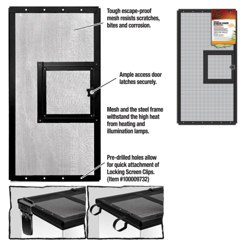 Zilla Screen Covers With Hinged Door 1Ea/24 X 12 In