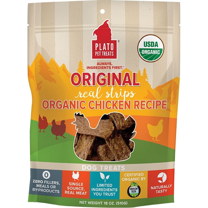 Plato Dog Strips Chicken 18Oz - Delicious and Healthy Treats for Your ...