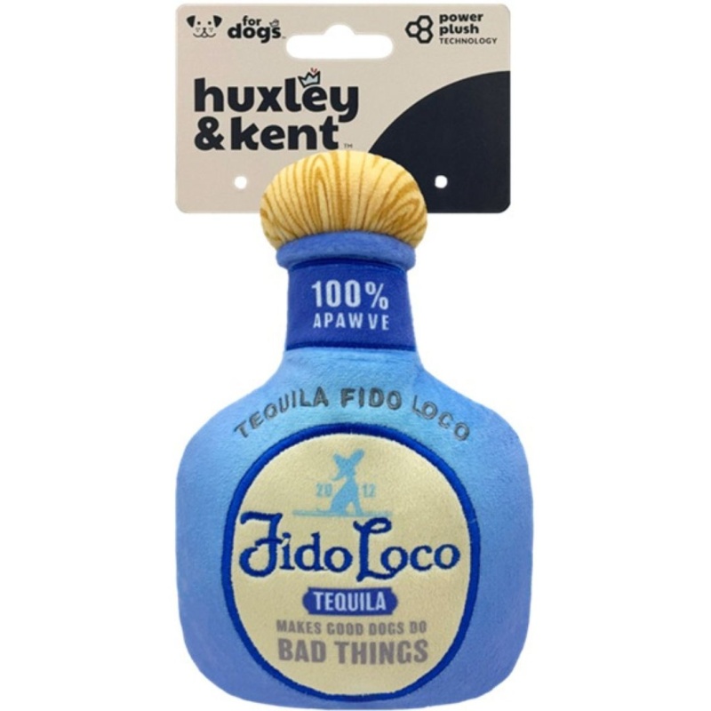 H&K Power Plush Dog Fido Loco Tequila Small Squeak Crinkle