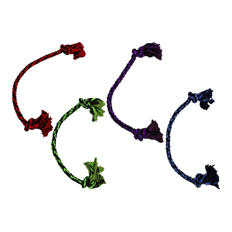 Multipet Nuts For Knots 2-Knot Rope Dog Toy - Assorted Colors 48 In