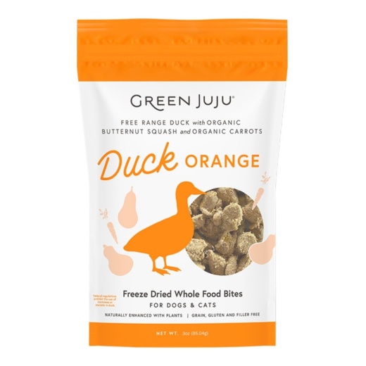 Green Juju Dog & Cat Freeze-Dried Grain Free Whole Food Bite Duck ...