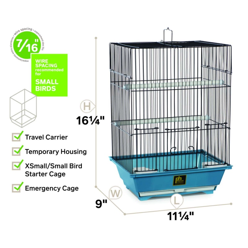 Small Blue Bird Cage