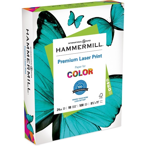 Hammermill Premium Laser Printer Paper 24 Lb 8 1 2 X 11 500 Sheets