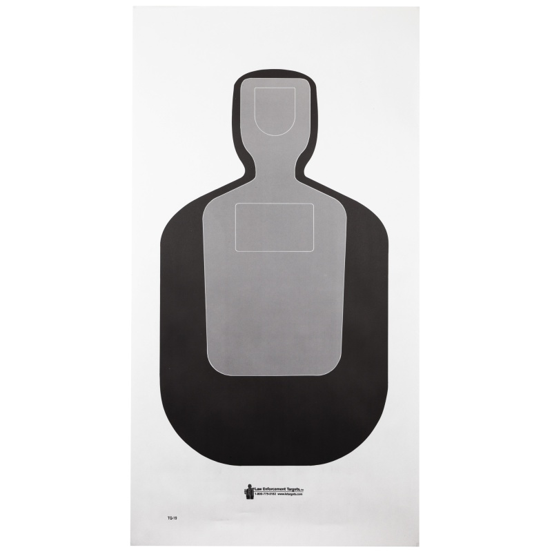 Action Target, Tq-19, Standard Qualification Target, 25-Yard Silhouette ...