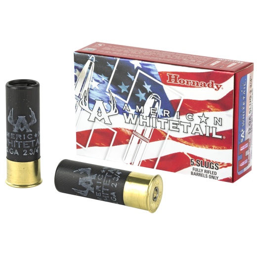 Hornady, American Whitetail, 12 Gauge, 2.75", 325 Grain, Interlock ...