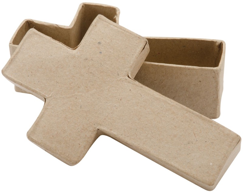 Buy Paper Mache Cross Box 5 Inches Online - Darice Crafts AC