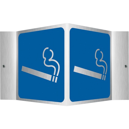 Smoking Section Projection™ Sign, 6" X 5", Aluminum, Pictogram