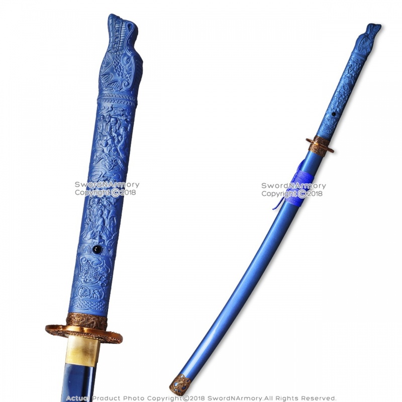 Highlander Katana Duncan Macleod Closed Mouth Dragon-Head Katana ...