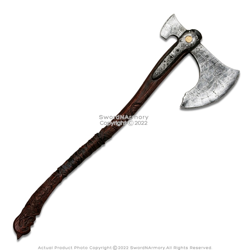 36" Leviathan War Viking Axe Foam Fantasy Kratos Video Game Cosplay ...
