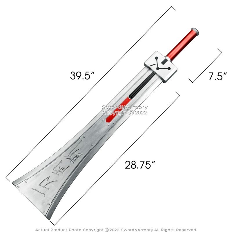 40" Hardedge Broad Great Sword Cloud Fantasy Video Game Cosplay Costume ...