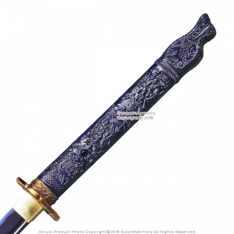 Highlander Katana Duncan Macleod Closed Mouth Dragon-Head Katana ...