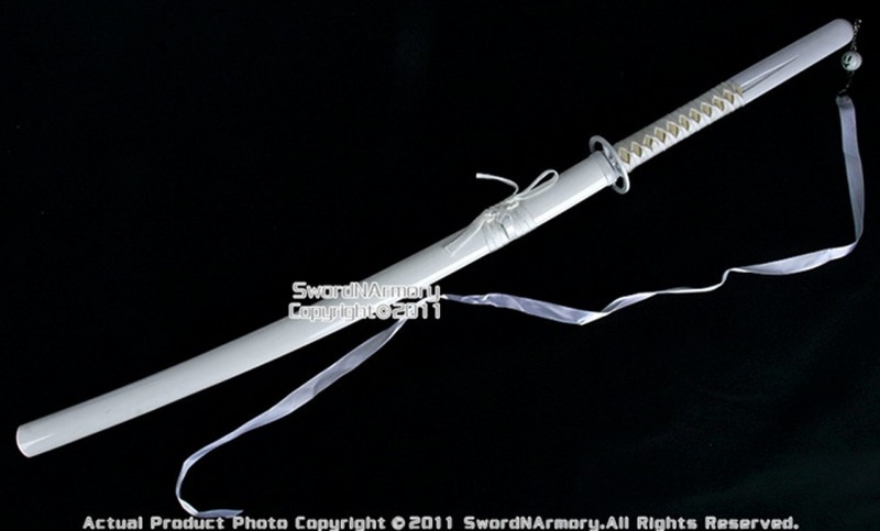 White Fantasy Japanese Anime Sword Samurai Katana Rukia