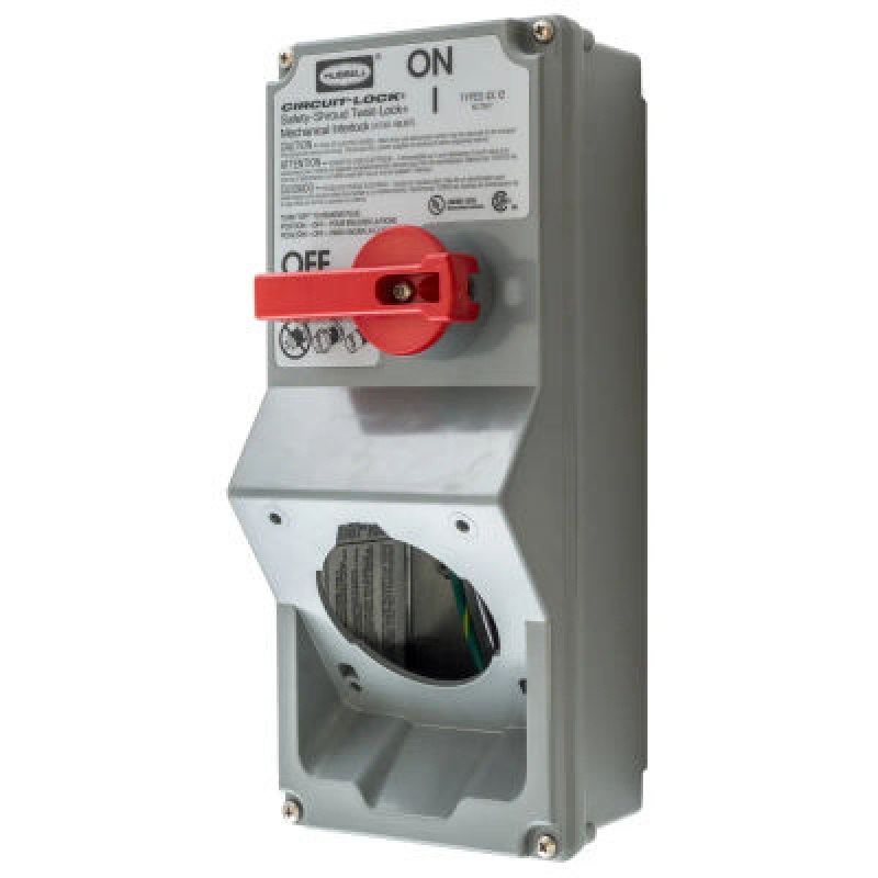 Buy Hubbell HBLMITL Mechanical Interlock Enclosure for NEMA Twist Lock ...