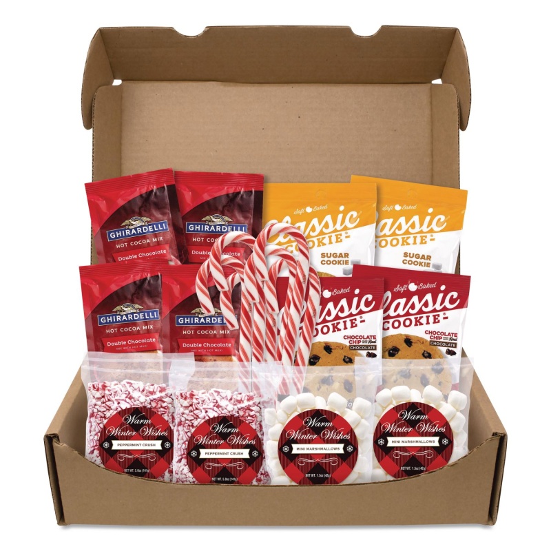 Snack Box Pros Warm Winter Wishes Hot Chocolate Kit - 18 Assorted Items