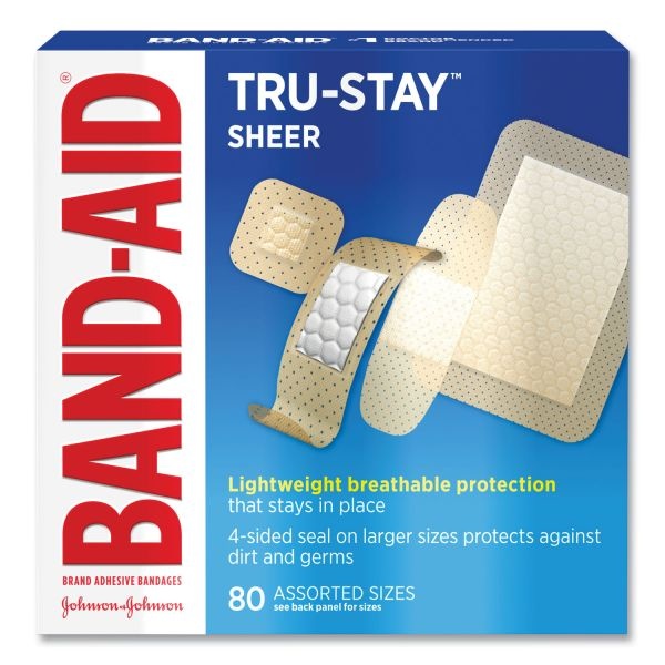 Buy Band-Aid Tru-Stay Sheer Strips Adhesive Bandages Online - Assorted ...