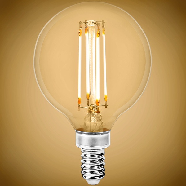 Natural Light - LED G16.5 Globe Bulb - 4 Watt - 40 Watt Equal