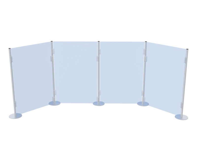 Table Top Exhibits, Plastic Sign Clip, Clamps Onto Table Up To 2-1/2" Thick