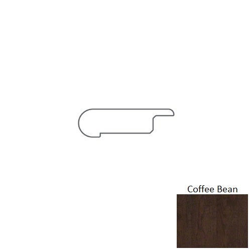 Coffee Bean Hardwood Moulding Trim - 3" x 78" Overlap Stairnose for ...