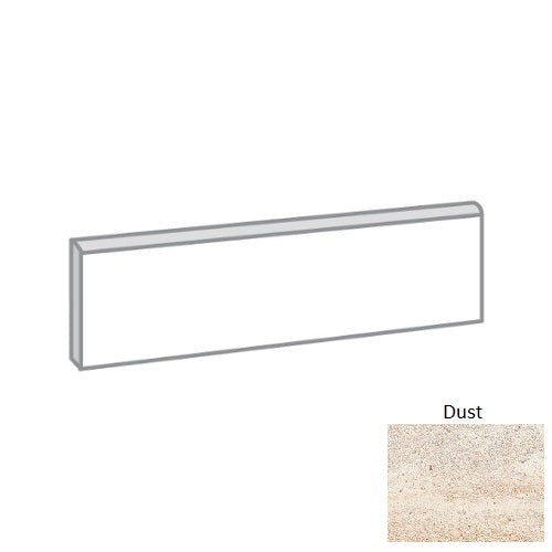 Milestone Dust Porcelain Floor & Wall Trim - 3" X 12" Bullnose - Matte