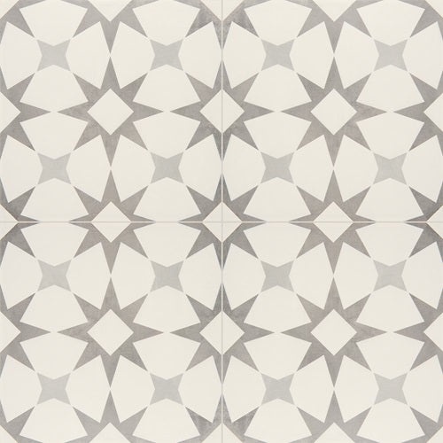 Memoir Cosmo Grey Ceramic Tile - Matte - 12" X 12", Per Pack: 16.49 Sqft