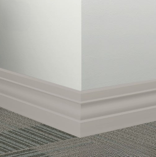 Johnsonite Silver Grey Rubber Millwork Contoured Wall Base - 4" X 96" X ...