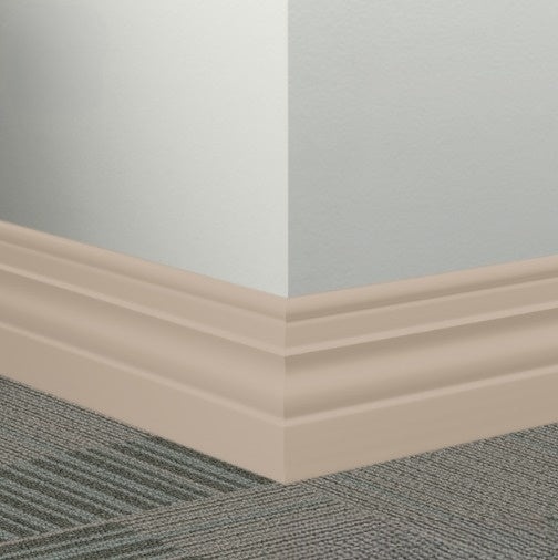 Johnsonite Beige Rubber Millwork Contoured Wall Base - 4 1/2" X 96" X 3 ...