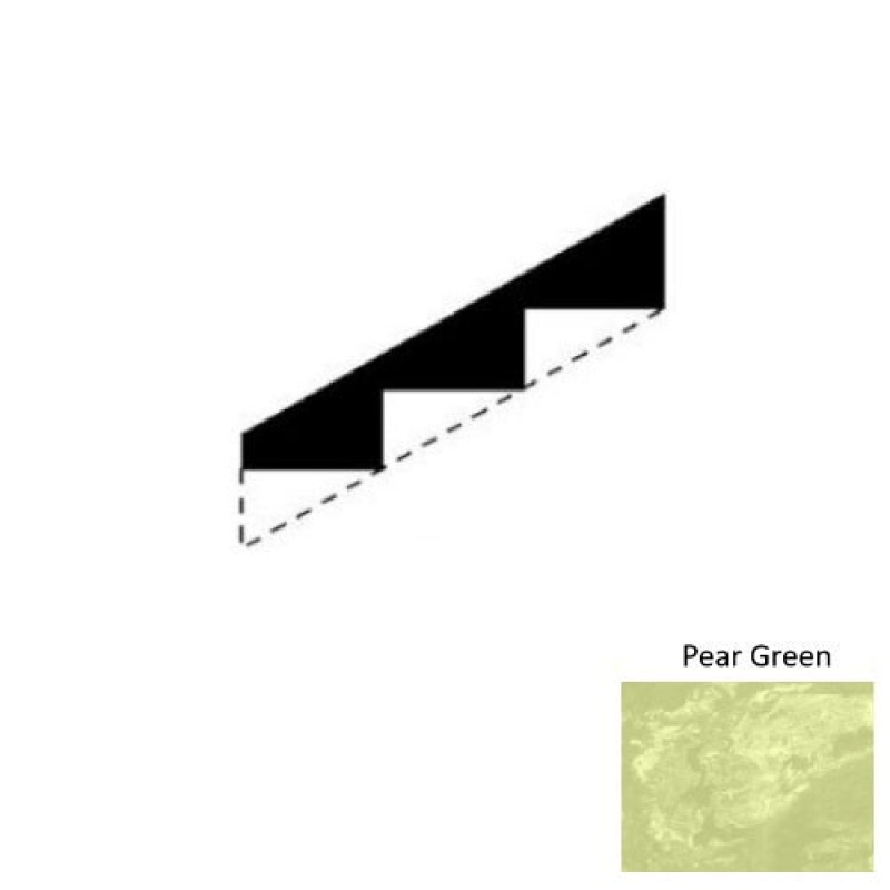 Marbleized Pear Green Rubber Stringers - 10" X 72" - Stringers