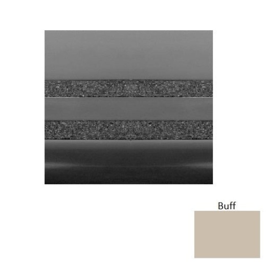 Solid 41 Buff Heavy Duty With Two 3/4 Inch Strips Rubber (Rd) With ...