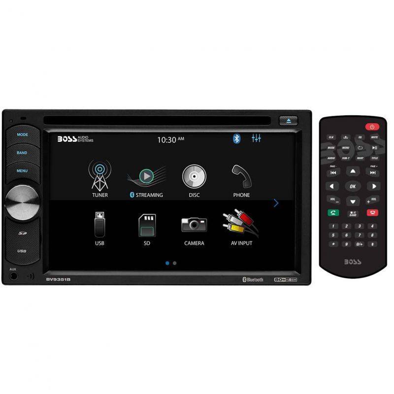 Buy Boss 6.2” Double Din Fixed Face Touchscreen Dvd Receiver Online