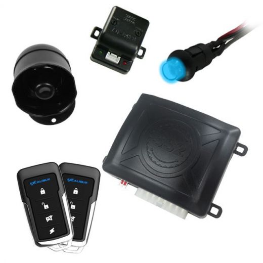Excalibur 1-Way Car Alarm/Keyless Entry - Advanced Vehicle Security System
