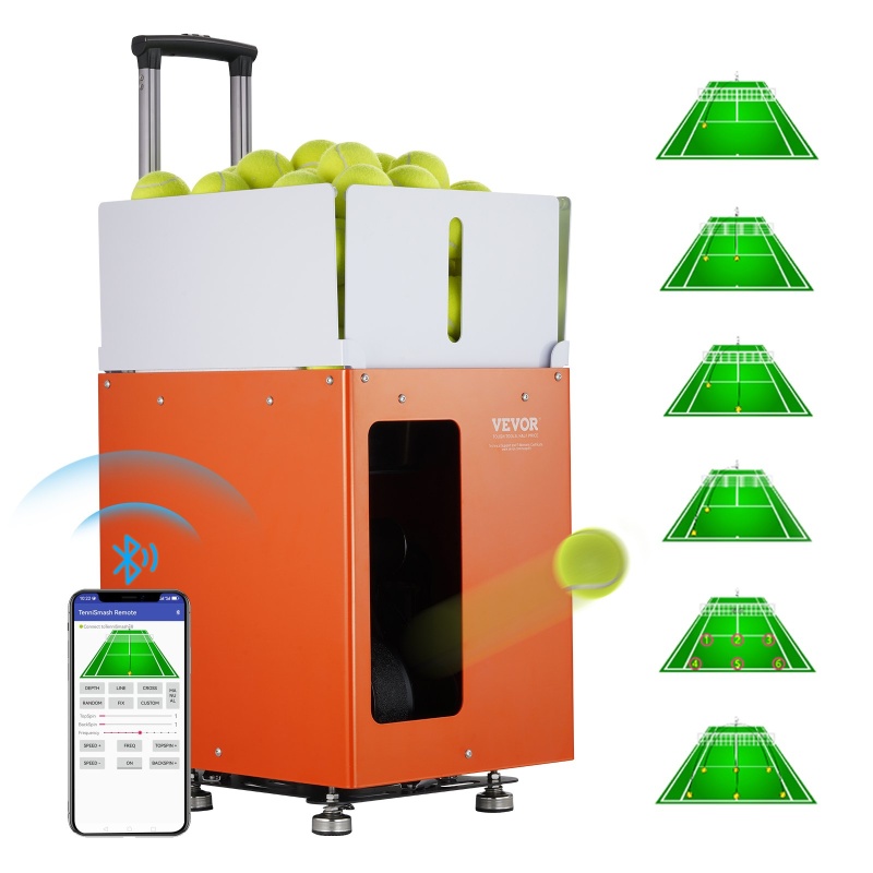 Vevor Tennis Ball Machine - Automatic Portable Ball Launcher for Training