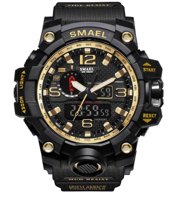 Buy Sports-3Atm Black and Gold Watch Online - Watches International