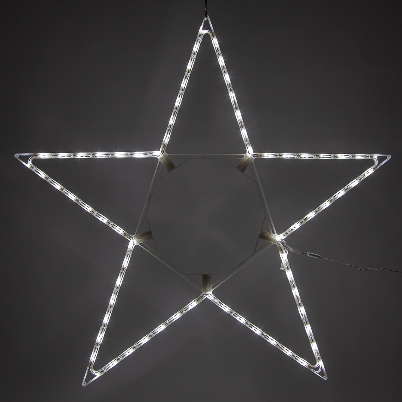 Buy Kringle Traditions 5 Point Folding Star, Cool White Lights Online