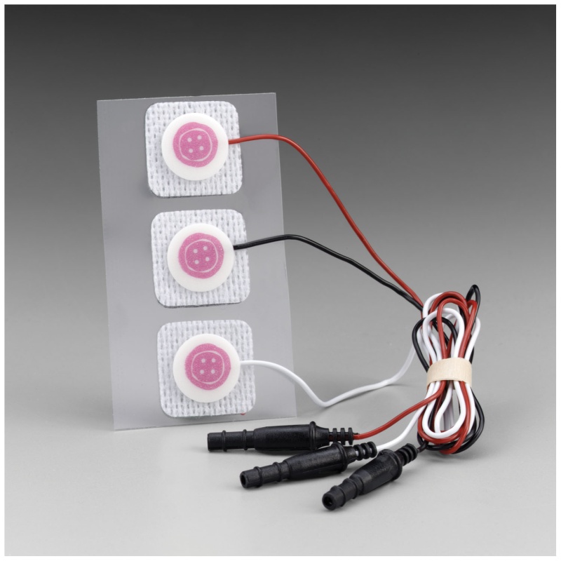 3M 2282L Red Dot Ecg Monitoring Electrodes With Pre-Attached Lead Wire