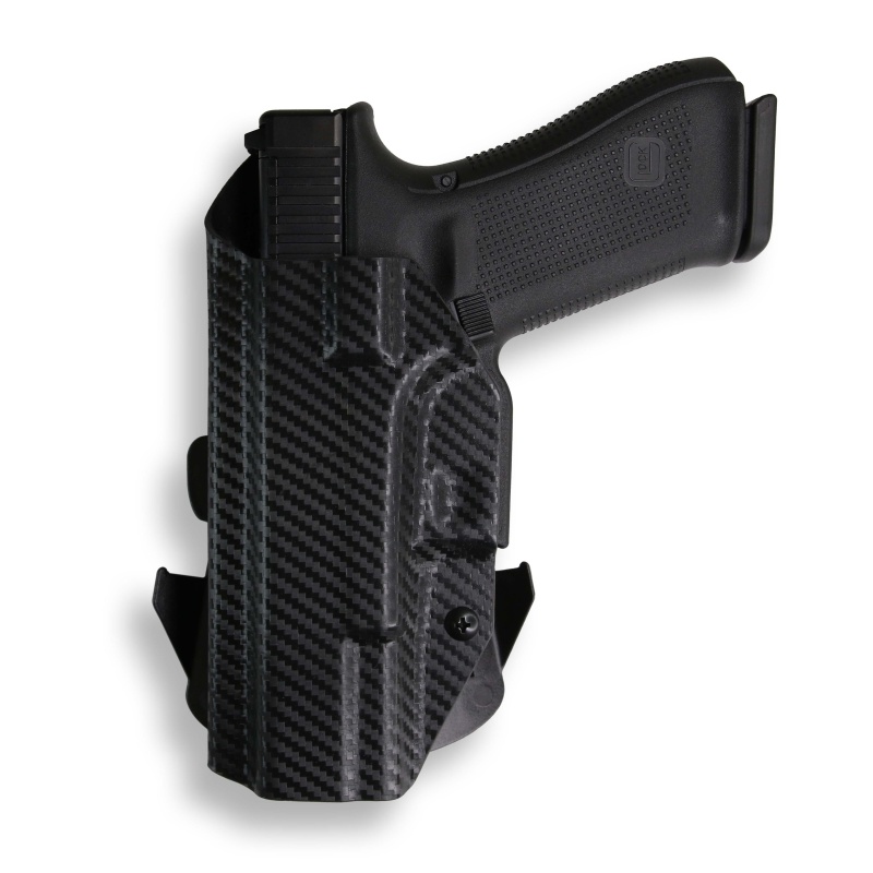 Smith & Wesson M&P 9 Shield Ez With Olight Pl-Mini 2 Valkyrie Owb Holster