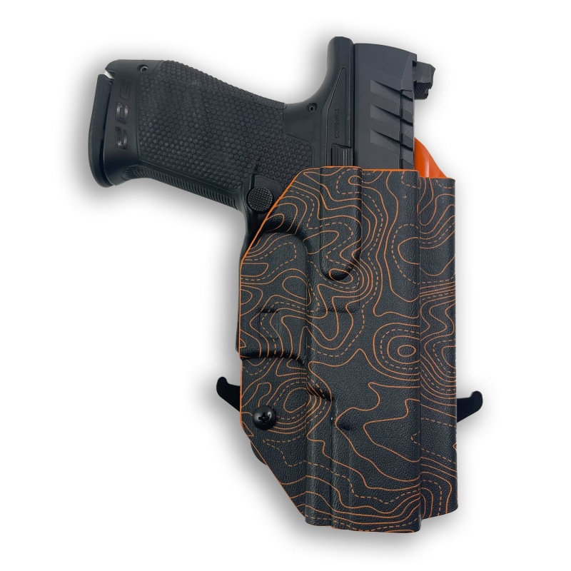 Smith & Wesson M&P 9 Shield Ez With Olight Pl-Mini 2 Valkyrie Owb Holster