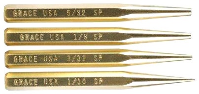 Grace Usa Punch Set Starter Punch Set Of 4 Brass