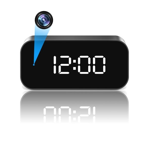 Ares - 1080P Wifi Nanny Camera Alarm Clock With Ir Night Vision